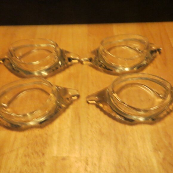 Glasbake | Kitchen | Vintage Set Of 4 Clear Glasbake Glass Deviled Crab ...